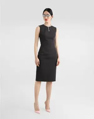 Dolce & Gabbana Wool Sheath Dress - Grey
