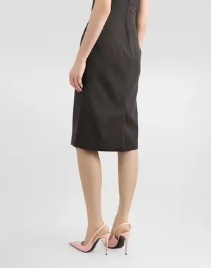 Dolce & Gabbana Wool Sheath Dress - Grey