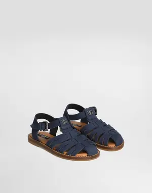 Dolce & Gabbana Nubuck Sandals With Dg Logo