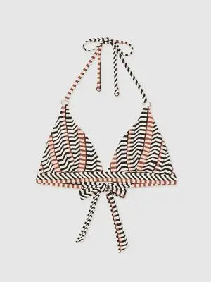 REISS Triangle Halterneck Bikini Top