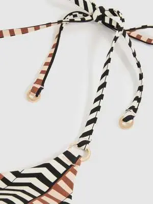 REISS Triangle Halterneck Bikini Top