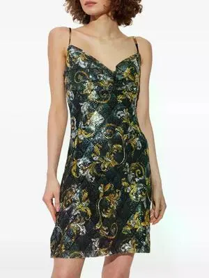 Versace Sequin-embellished Mini Dress