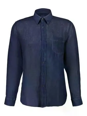 120% Lino Linen Shirt - Blue