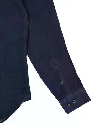 120% Lino Linen Shirt - Blue