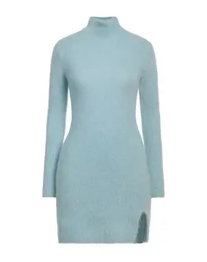 VICOLO Mini Dress Alpaca Wool Blend - Blue