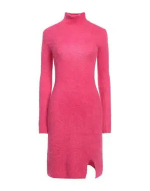VICOLO Mini Dress Alpaca Wool Blend - Magenta