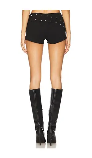ZEMETA Dani Belted Ribbed Jersey Shorts