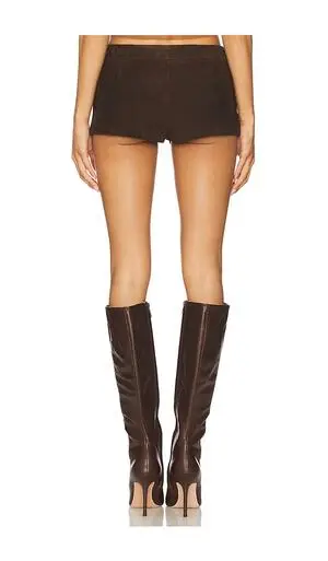 LAMARQUE X Revolve Winona Suede Short - Chocolate