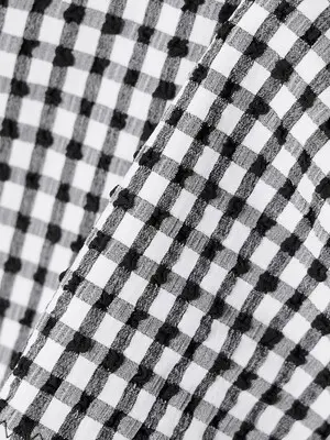 RÓHE Gingham Seersucker Bralette - Gray