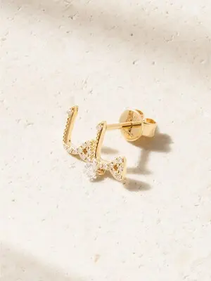 PERSEE Mama 18-karat Diamond Single Earring - Gold