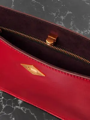 METIER Ease Leather Clutch - Red
