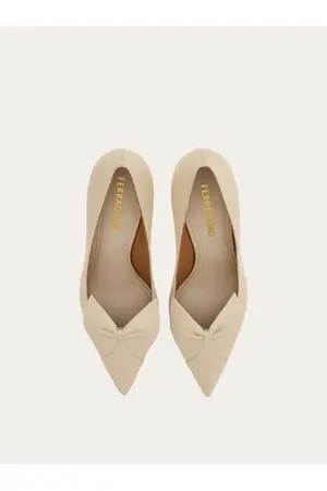 FERRAGAMO Soft Bow Pointed Pumps