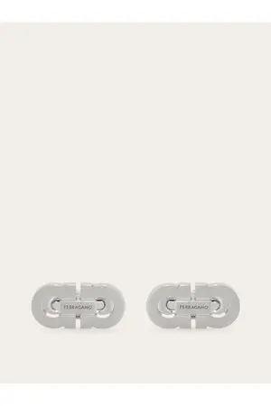FERRAGAMO Double Gancini Cufflinks Natural