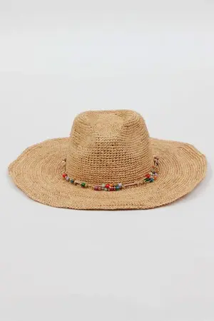 Velvet By Graham & Spencer Mill Continental Straw Hat - Red
