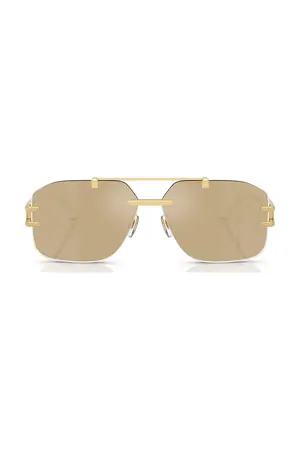 Versace Irregular Frame Sunglasses