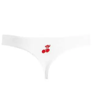 FRUITY BOOTY Commando Thong - White