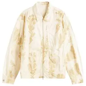 Dries Van Noten Veper Japanese Print Shirt Jacket - White