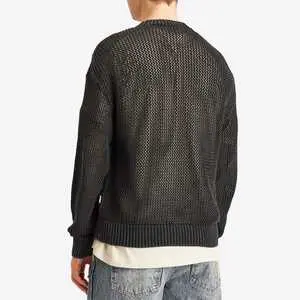 REPRESENT Open Gauge Knit Sweater - Jet Black