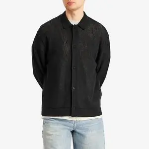 REPRESENT Long Sleeve Mesh Knit Shirt