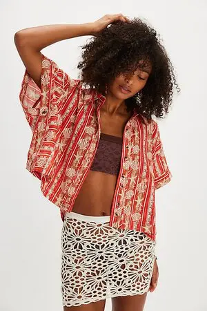 Free People Printed Blouses