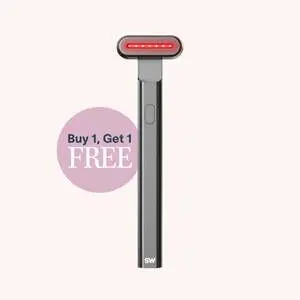 SOLAWAVE 4-in-1 Radiant Renewal Skincare Wand With Red Light Therapy - Charcoal