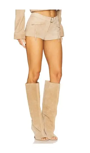 LAMARQUE Winona Suede Short - Sand