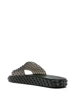 Melissa Court Slip-on Slides - Black