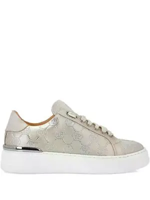 Philipp Plein Monogram-embellished Sneakers - Neutrals