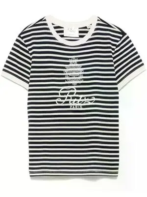FRAME X Ritz Paris Logo-embroidered T-shirt