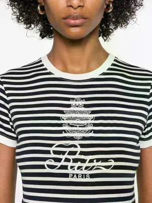 FRAME X Ritz Paris Logo-embroidered T-shirt