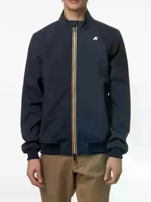 K-WAY Logo-patch Jacket - Blue