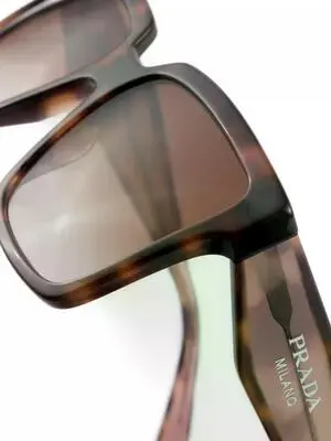 Prada Tortoiseshell-effect Sunglasses