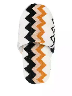 Missoni Zigzag-woven Slippers - Neutrals