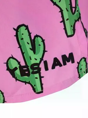 YES I AM Cactus-print Swim Shorts
