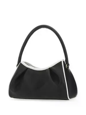ELLEME Dimple Moon Leather Shoulder Bag - Black