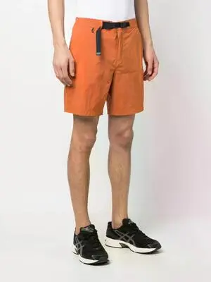 K-WAY Belted Nylon Shorts - Orange