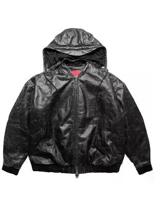 KUSIKOHC Leather Bomber Jacket