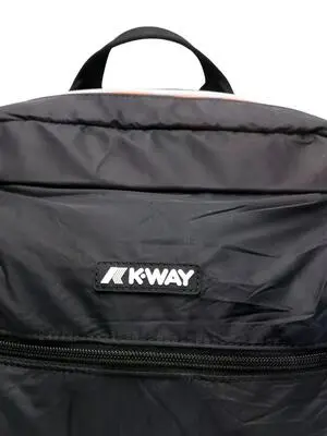 K-WAY Laon Ripstop Zip Backpack - Black