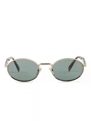 Prada Oval-frame Sunglasses - Gold