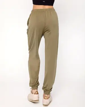 REBODY Karma Graphic Jogger - Olive/print