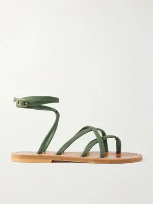 K.JACQUES Zenobie Suede Sandals - Green