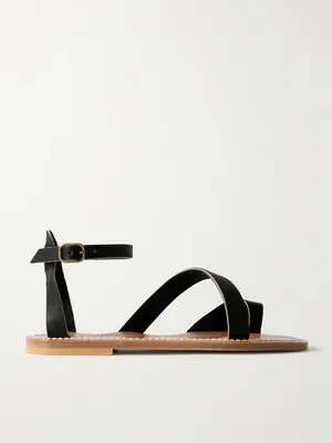 K.JACQUES Anaelle Leather Sandals - Black