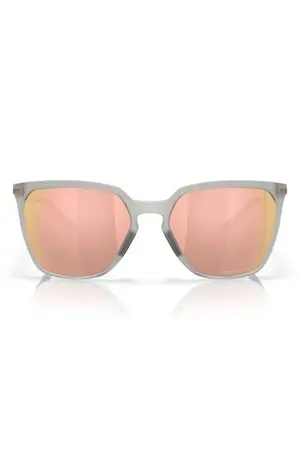 Oakley Prizm™ Rectangular Sunglasses - Matte Grey/rose Gold