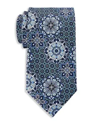 SYNRGY BY DXL Digital Medallion Neck Tie - Aqua