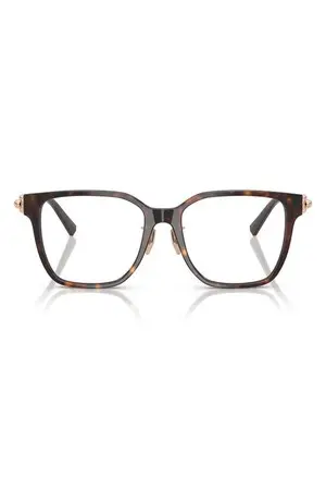 Tiffany & Co. 53mm Square Optical Glasses - Havana /demo Lens