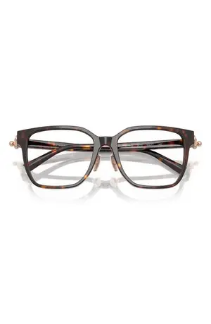 Tiffany & Co. 53mm Square Optical Glasses - Havana /demo Lens