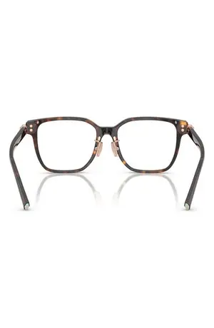 Tiffany & Co. 53mm Square Optical Glasses - Havana /demo Lens