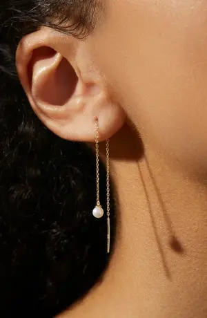 ANA LUISA Abrielle Pearl Threader Earrings