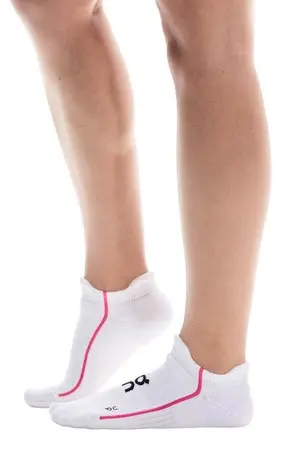 On Court Low Socks - White/ Pink