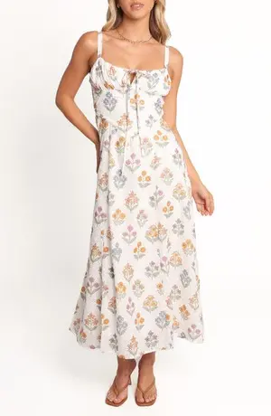 PETAL & PUP Lorelei Floral Embroidered Maxi Sundress